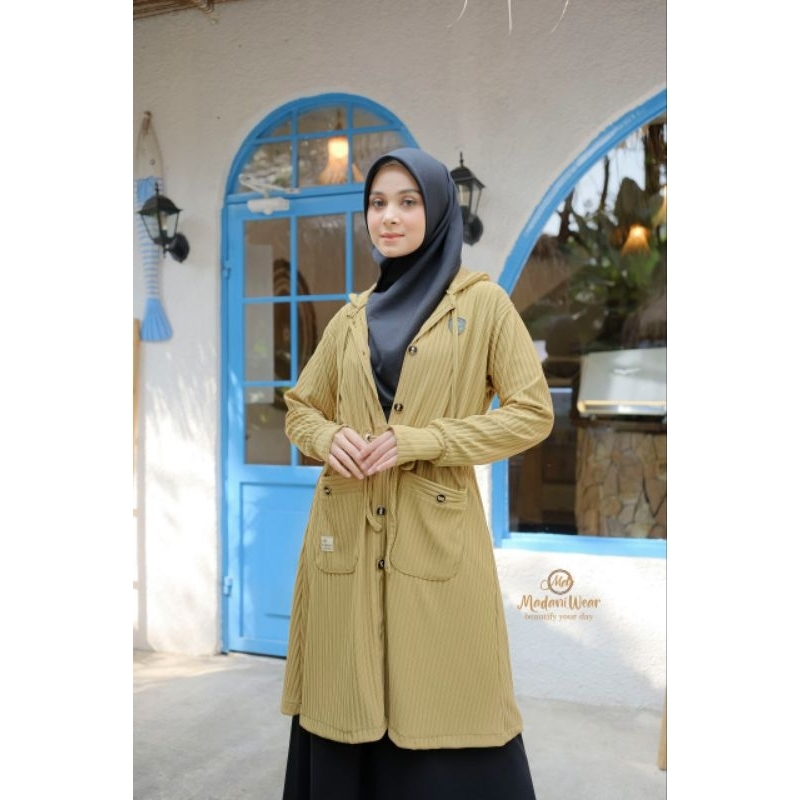 Jual SAFWA LONG OUTER MUSLIMAH ORI MADANI WEAR JACKET OOTD WANITA ...