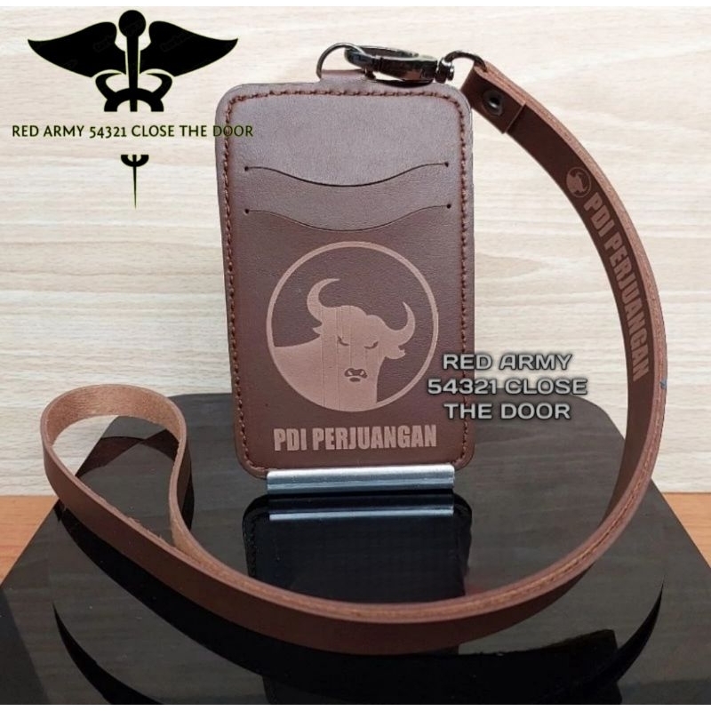 Jual ID Card Holder Logo PDI PERJUANGAN TaLi Lanyard Name Tag | Shopee ...