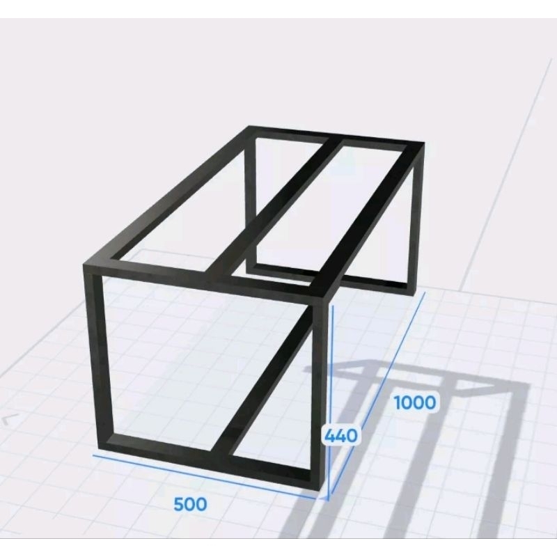 Jual meja besi custom 100x50x45cm | Shopee Indonesia
