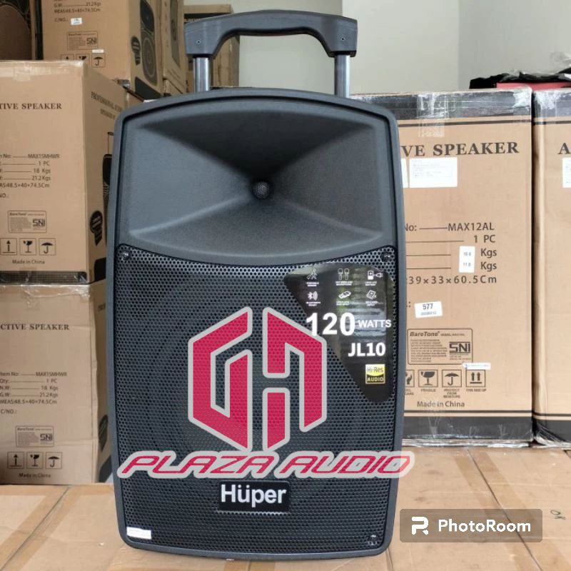 Jual [ 100% ORI ] Speaker Portable Meeting HUPER JL 10 - 10 Inch Huper ...