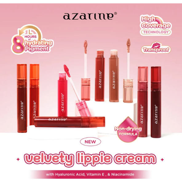 Jual [Azarine x Red Velvet] Velvety Lippie Cream Lightweight Lip Velvet ...