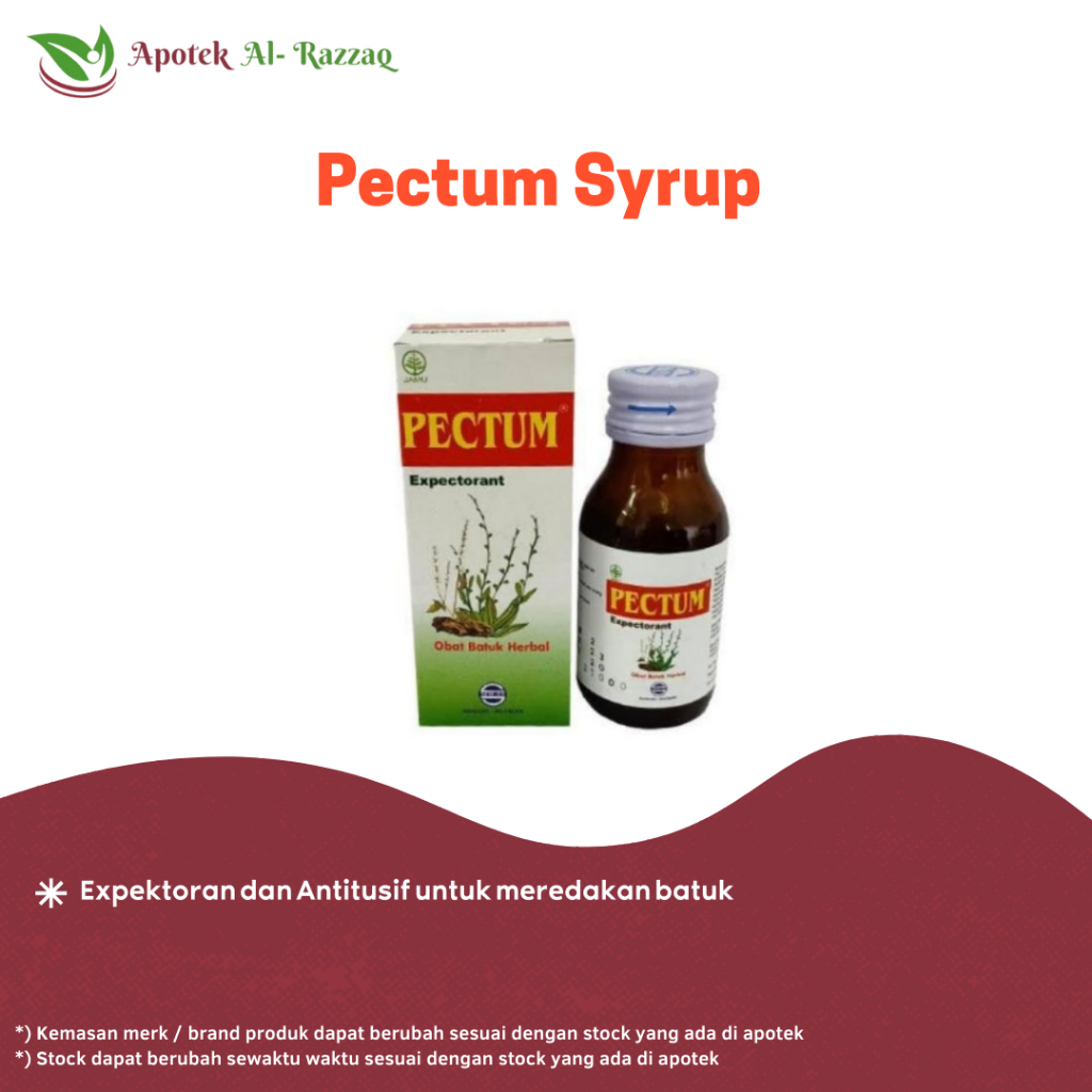 Jual Pectum Syrup 60 ml - Jamu - Batuk Berdahak dan Pilek | Shopee ...