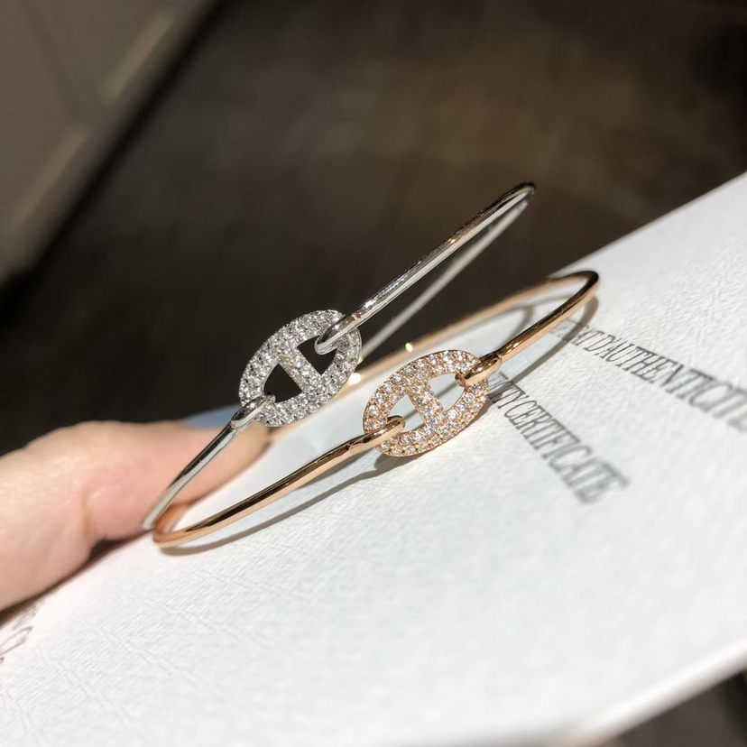 Jual 17k gold Full bore Pig Nose bracelet Opening | Shopee Indonesia