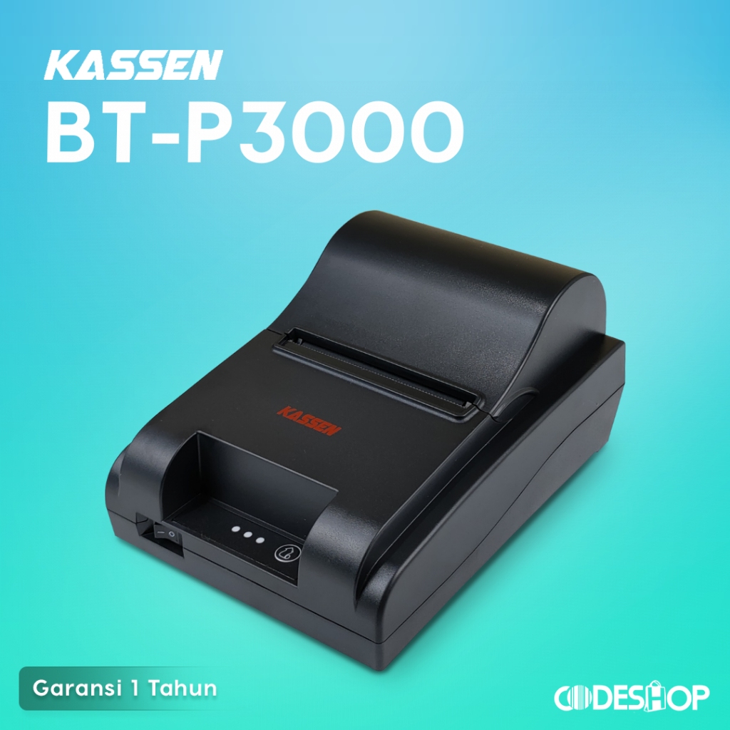 Jual PRINTER THERMAL BLUETOOTH KASIR KASSEN BT-P3000 - BTP3000 | Shopee ...
