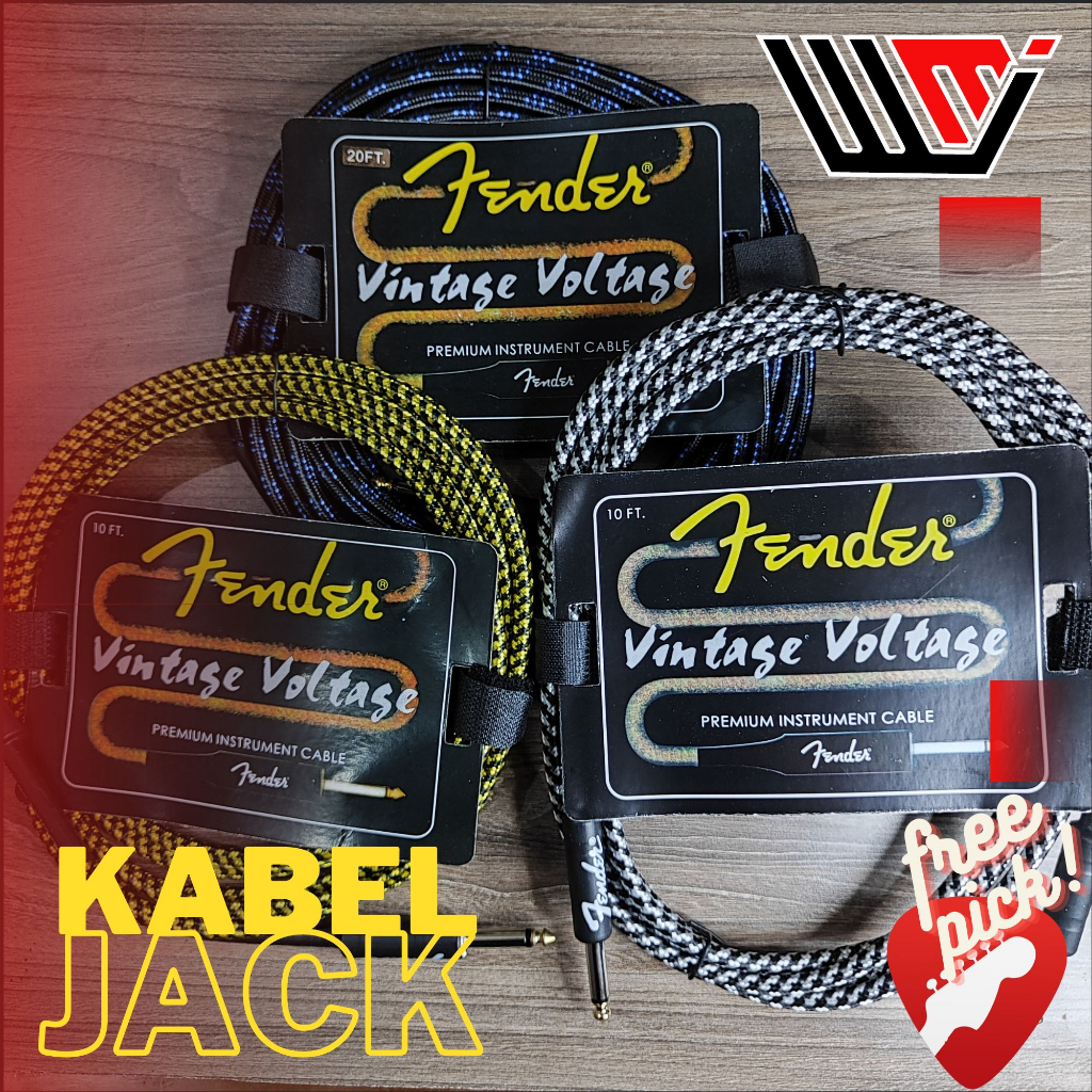 Jual Kabel jack gitar fender 3m dan 6m | Shopee Indonesia