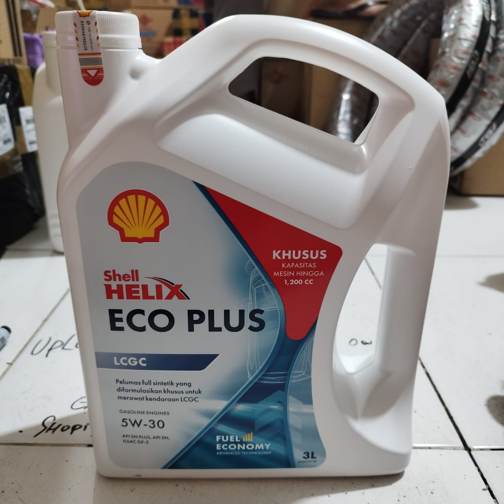 Jual Oli Shell Helix Eco Plus 5w-30 3 Liter. Original Dijamin Tembus ...