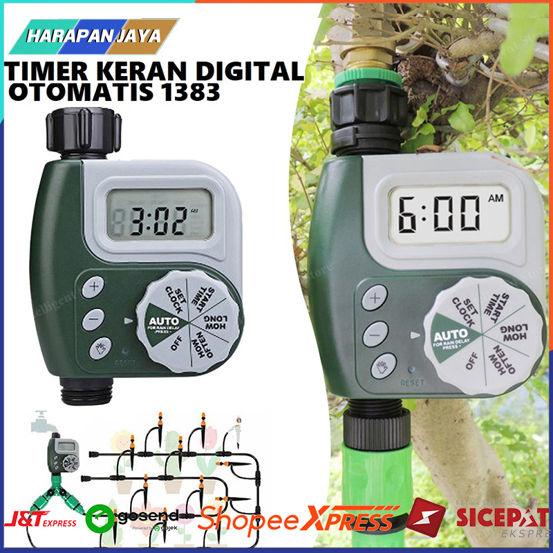 Jual Digital Timer Keran Air Taman Otomatis Penyiram Tanaman - 1383 ...