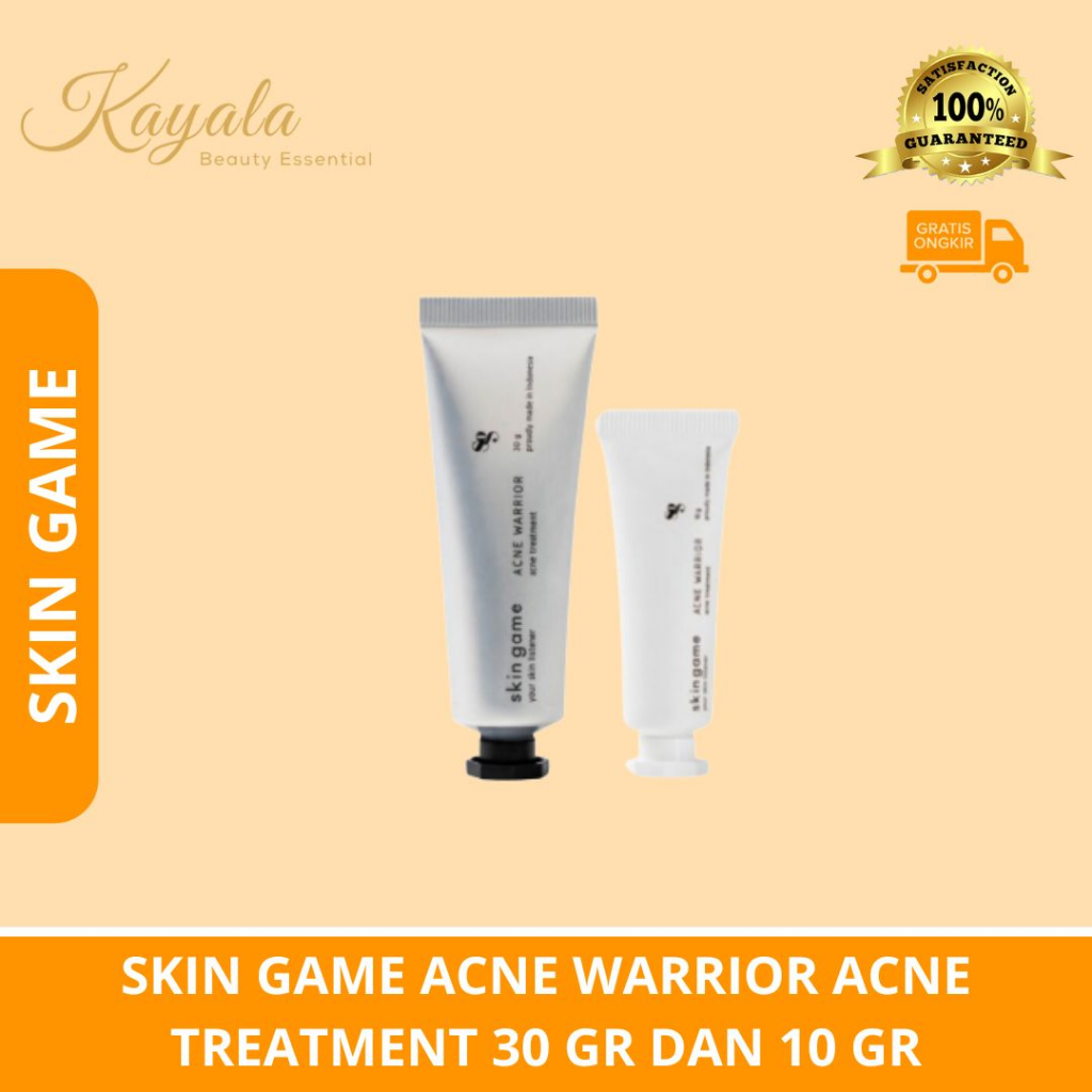 Jual SKIN GAME ACNE WARRIOR ACNE TREATMENT 30 GR | Shopee Indonesia