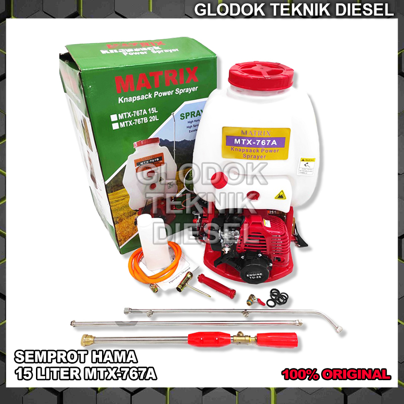 Jual Matrix Mesin Sprayer Semprot Hama Gendong 15 Liter MTX-767A Knapsack Original Terbaik ...