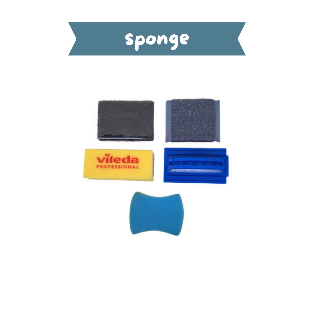 Jual Sponge | Heavy Duty Blue Scrubber | Power Blue | Metal Scouring ...