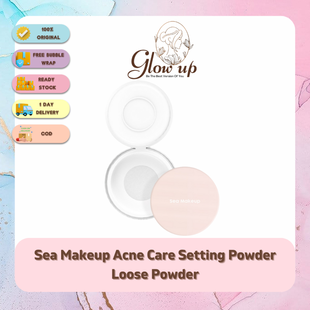 Jual Sea Makeup Acne Care Micro Translucent Setting Powder Loose Powder ...