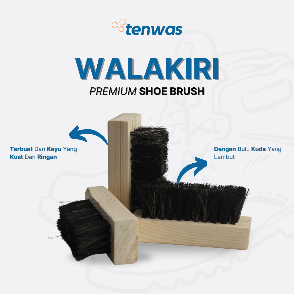 Jual Tenwas Walakiri Brush | Sikat Bulu Kuda Khusus Upper Sepatu Gunung ...