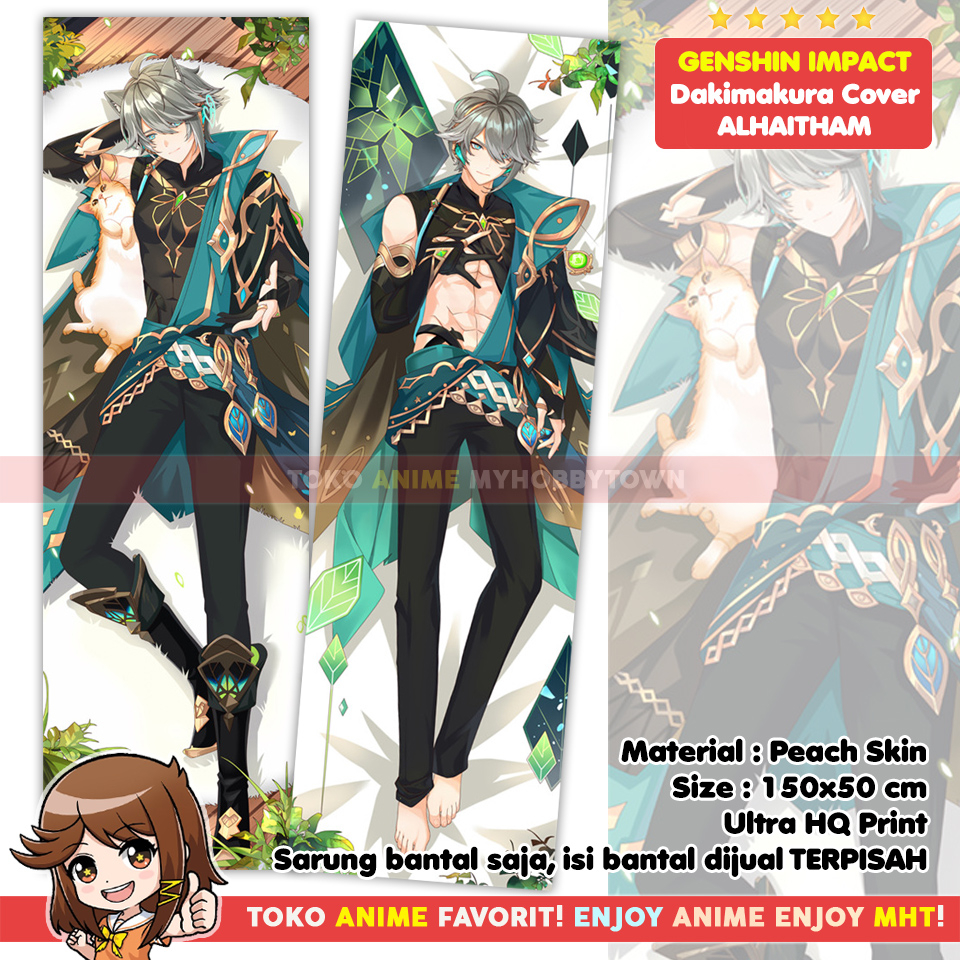 Jual Sarung Bantal Anime Dakimakura Genshin Impact : Alhaitham | Shopee ...