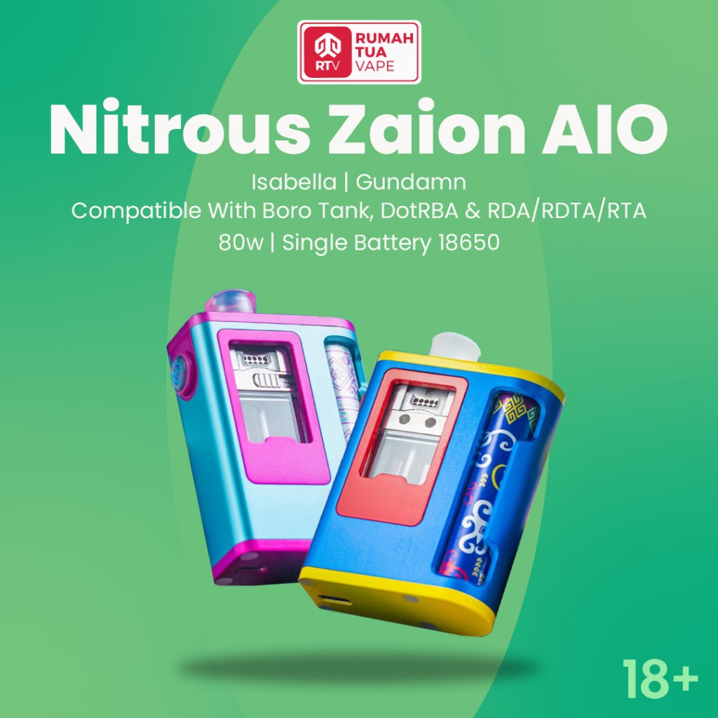 Jual NITROUS ZAION 80W SINGLE 18650 BATTERY AIO KIT | Shopee Indonesia