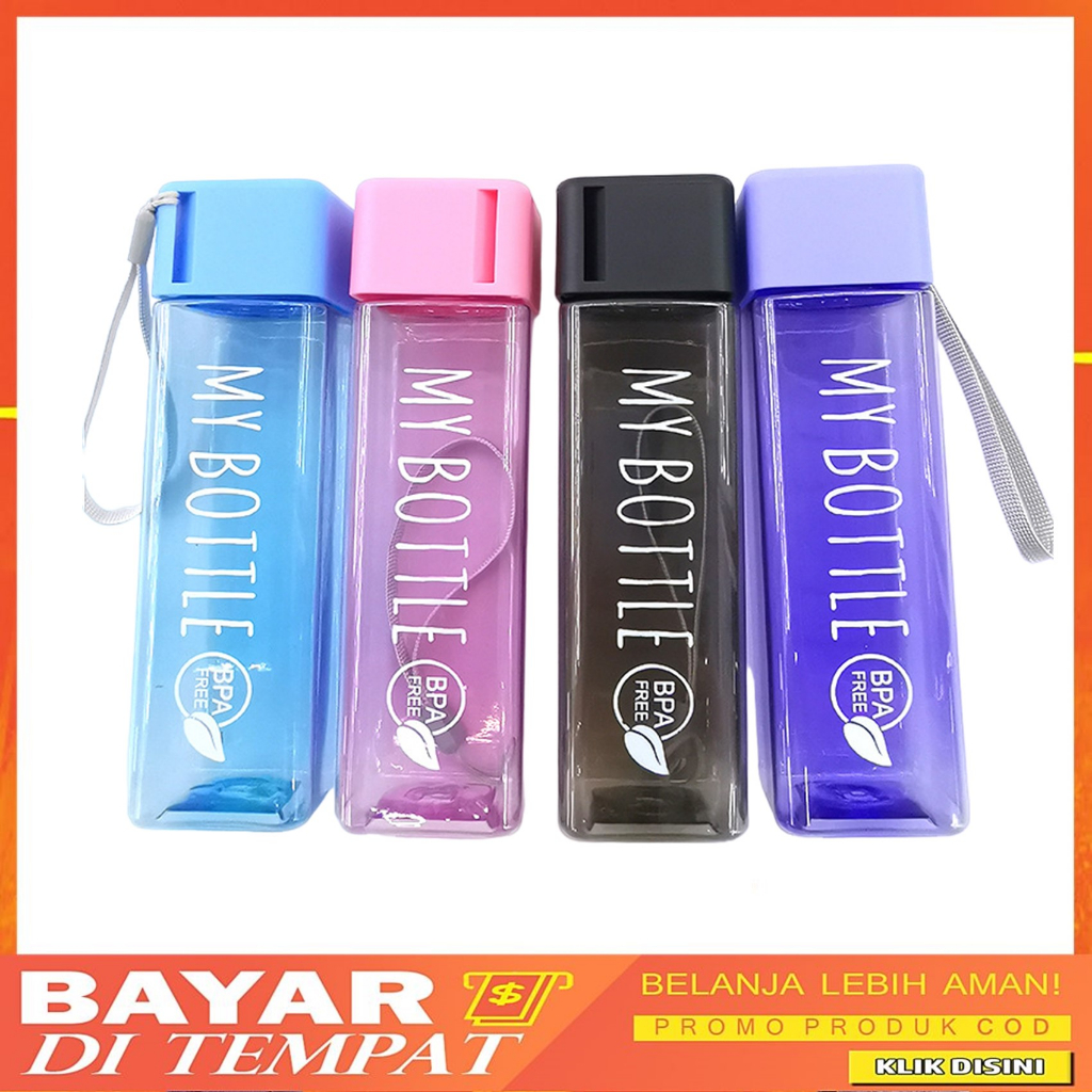 Jual My Bottle Kotak Botol Minum Model Baru Persegi My bottle ...