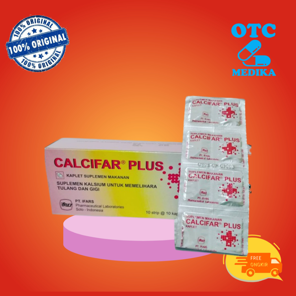 Jual Calcifar plus 1 strip memelihara kesehatan tulang dan gigi ...