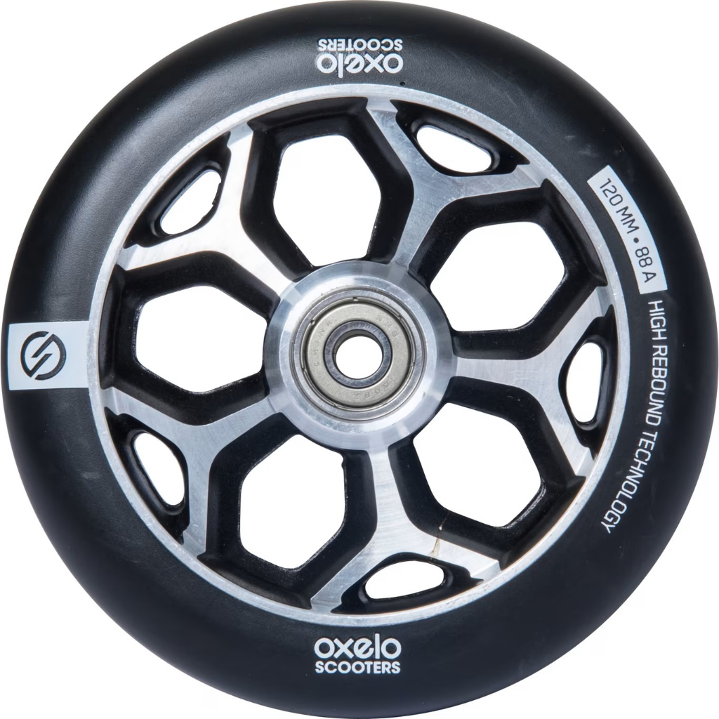 Jual OXELO Roda Velg Aluminium 120mm - Scooter Wheel - Skuter Freestyle ...