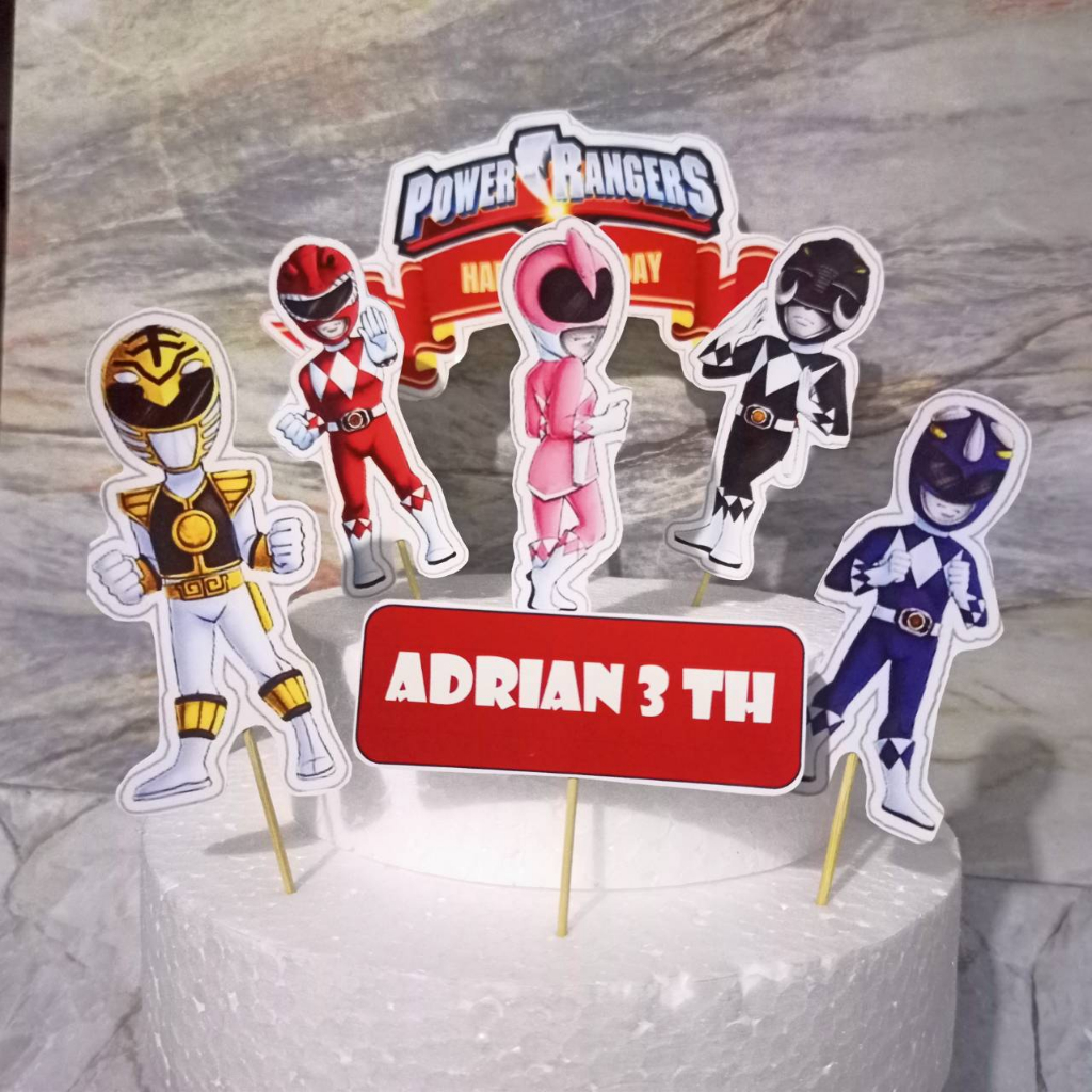 Jual Topper Ulang Tahun Power Ranger / Topper Cake | Shopee Indonesia