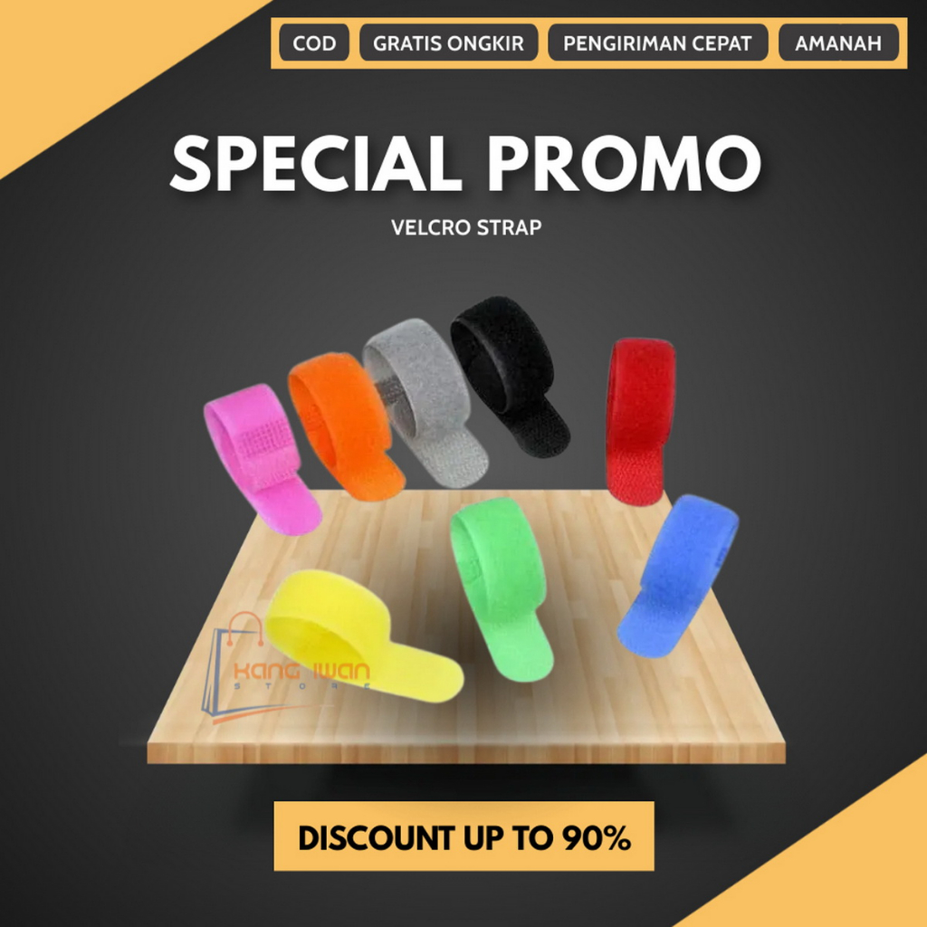 Jual Velcro Strap Merapikan Kabel Alat Perapi Kabel Pengikat Kabel ...