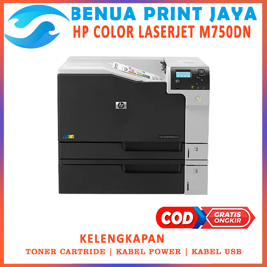 Jual printer hp laserjet m750dn | Color enterprise m750 A3 siap pakai ...