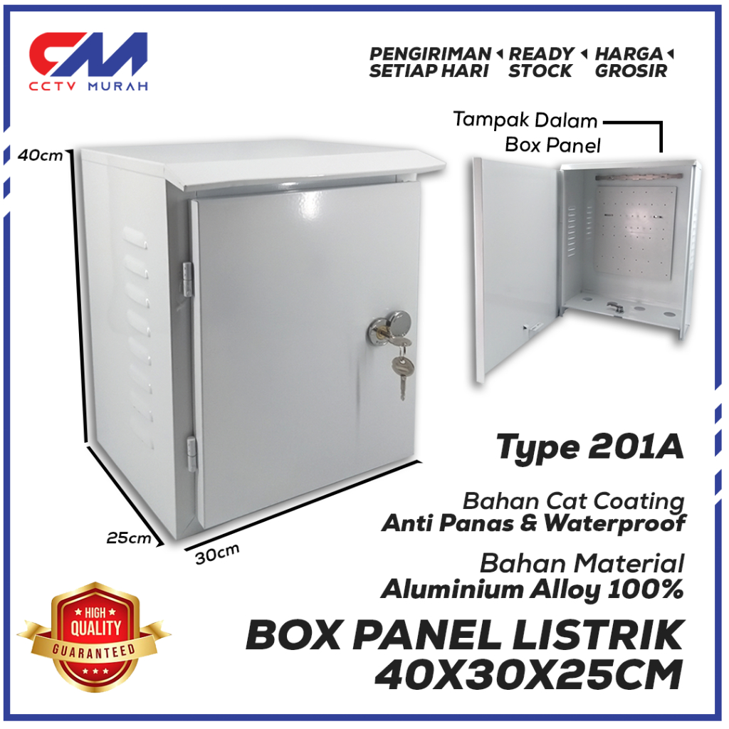 Jual Box Panel Listrik Outdoor 201A || Box Panel Listrik 40x30x25cm ...