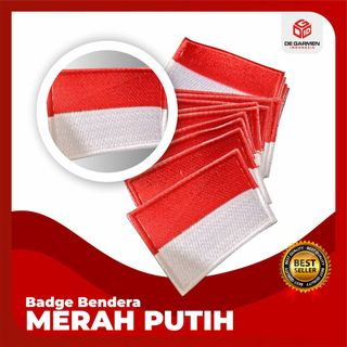 Jual Bordir Merah Putih Satuan Badge Patch Cetak Bendera Custom Kecil ...