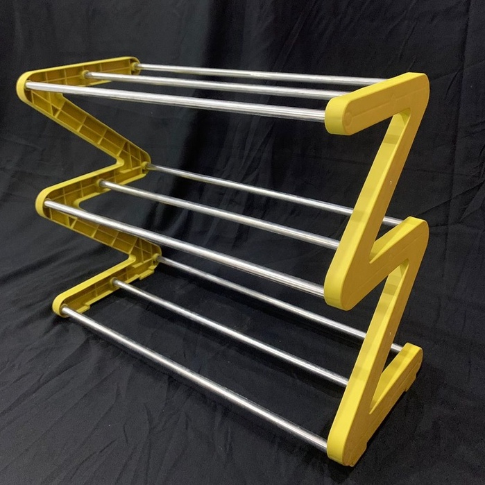Jual Rak Sepatu Zig Zag Z Shape Shoe Rack / Rak Sandal Sepatu Besi ...