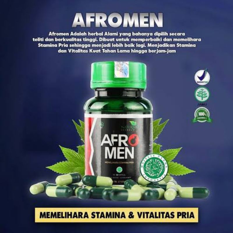 Jual AFROMEN - OBAT HERBAL MULTIFUNGSI-PENAMBAH STAMINA | Shopee Indonesia