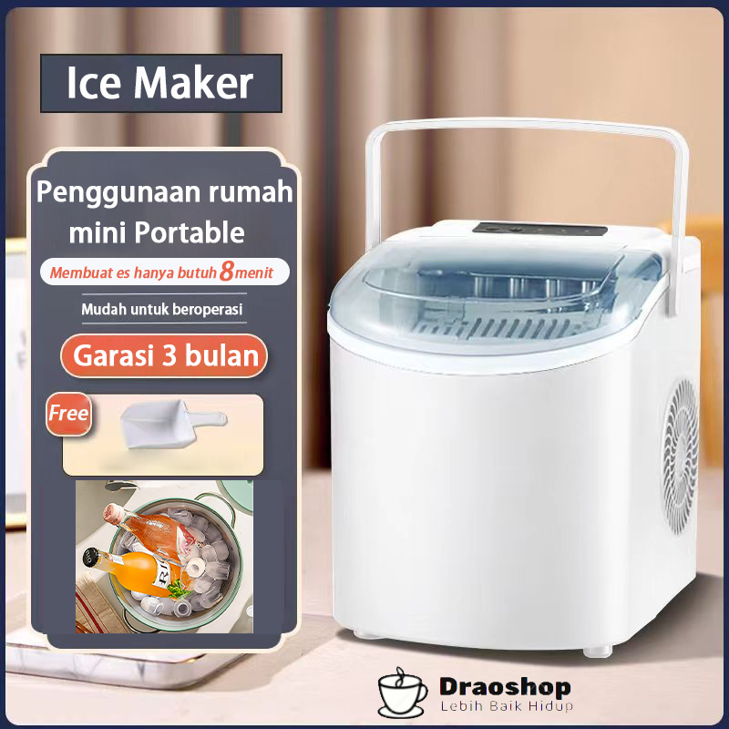 Jual Ice Maker Portable mesin pembuat es batu 15KG per Hari dispenser ...