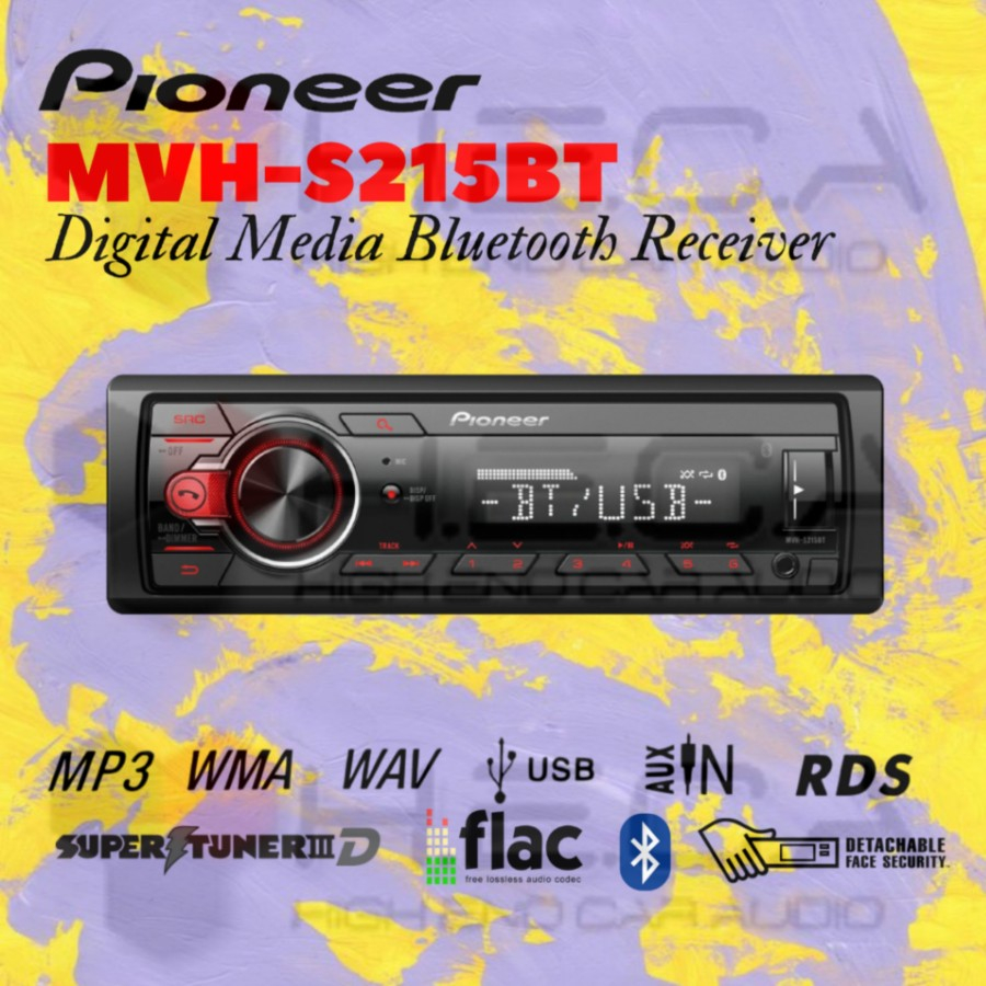 Jual PIONEER MVH-S215BT Headunit Single Din MP3 USB Bluetooth | Shopee Indonesia