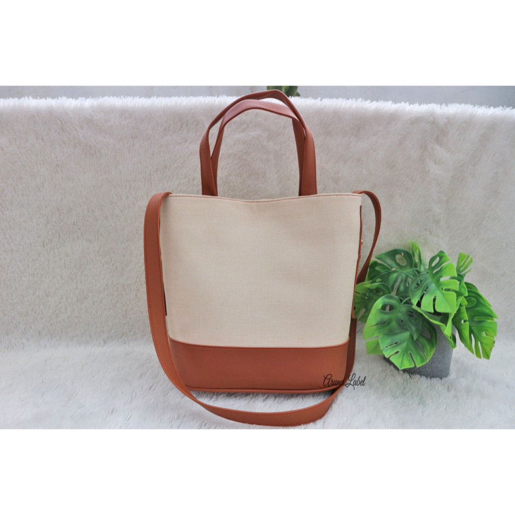 Jual Aruna-Tas selempang wanita/Bucket bags Linea/Tas wanita unik/Tas ...