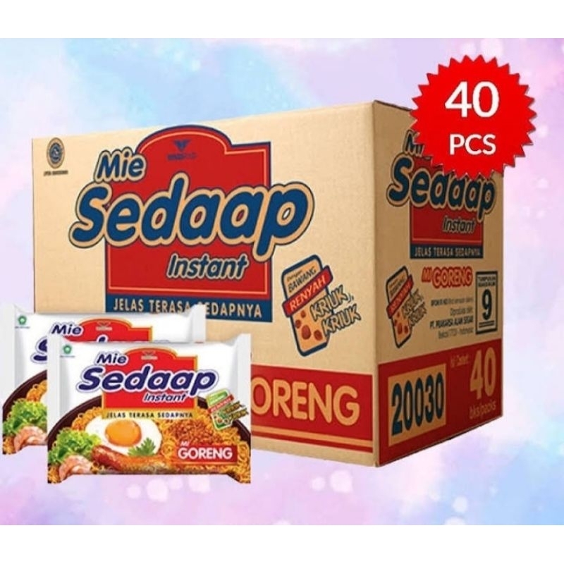 Jual Mie Sedaap Goreng & Selection 1dus isi 40pc | Shopee Indonesia