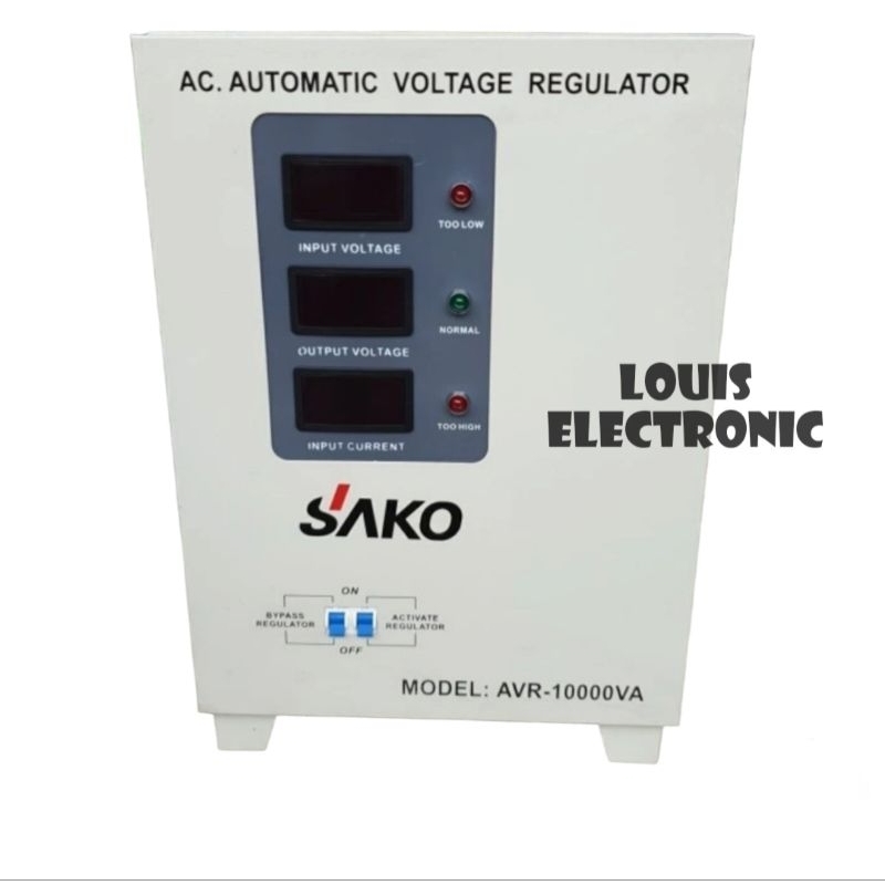 Jual STABILIZER SAKO AVR-10000VA AVR 10000 WATT 10KVA ORIGINAL | Shopee ...