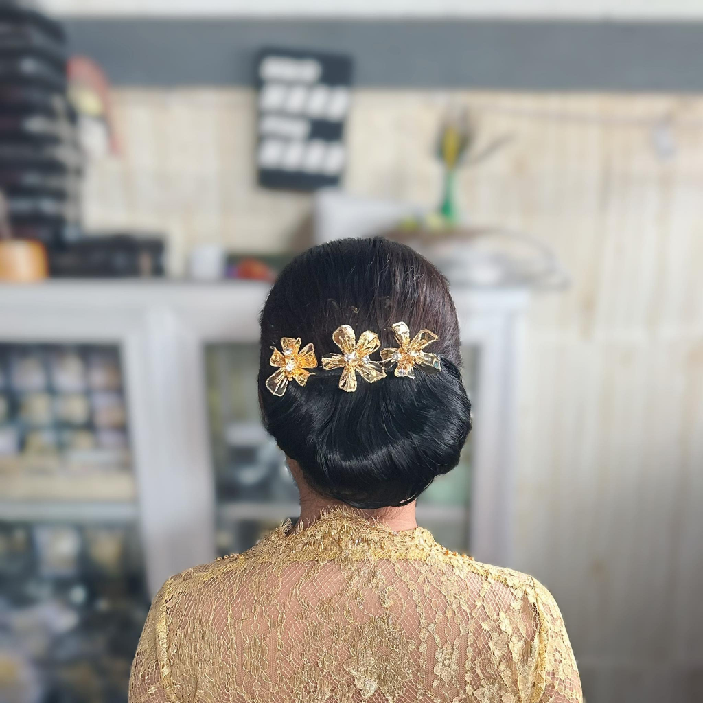 Jual Hairdo Cepat - Sirkam Sanggul Rambut Palsu Viral semanggi Bunga ...