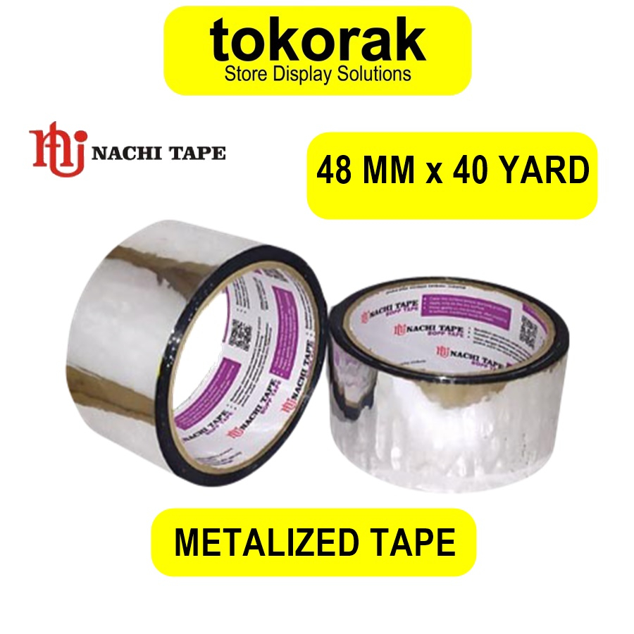Jual NACHI LAKBAN METALIZING OPP METALIZED TAPE 48 MM X 40 YARD 2 INCH ...