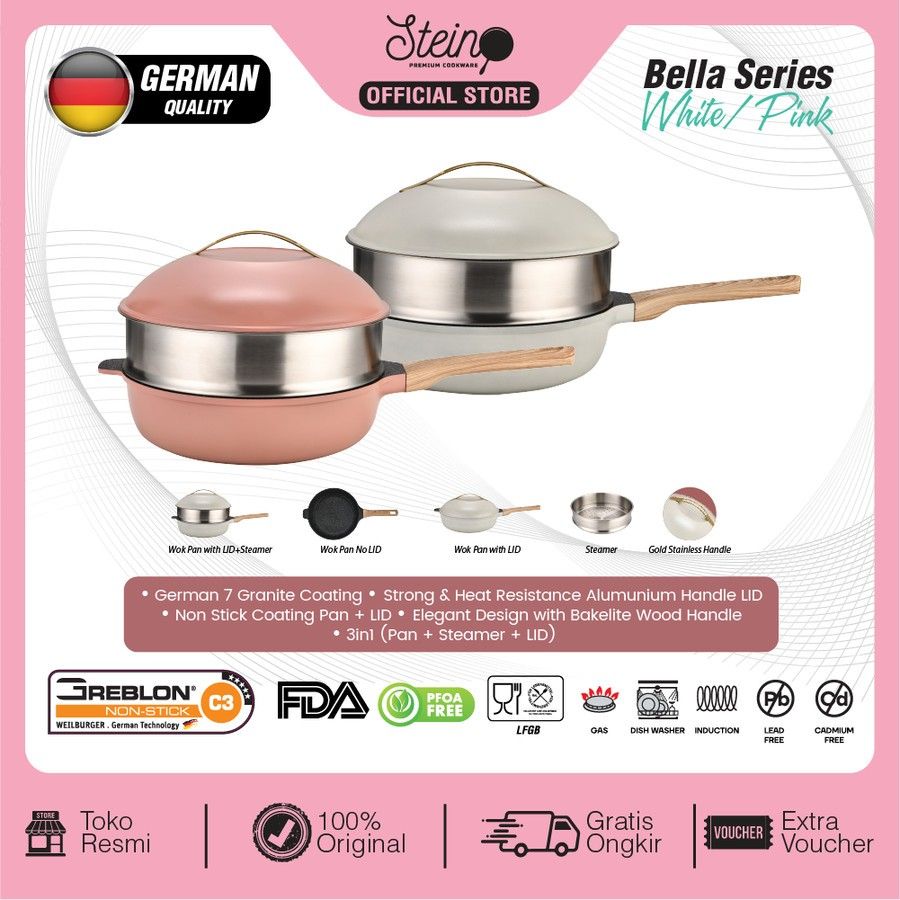 Jual Panci Kukus Steincookware Bella Series Granite Coat Kukusan Stein ...