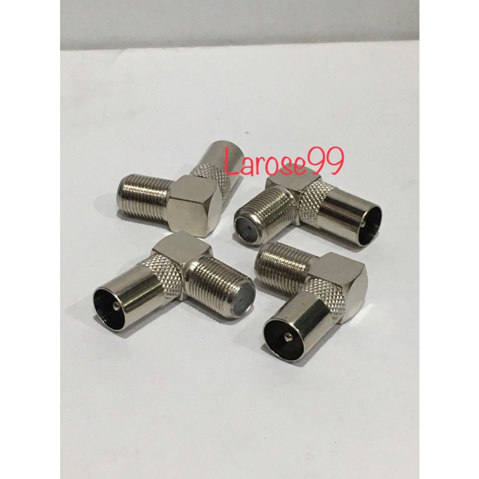 Jual Jack Antena TV L Drat Konektor F Colokan Antena TV Bengkok L | Shopee Indonesia