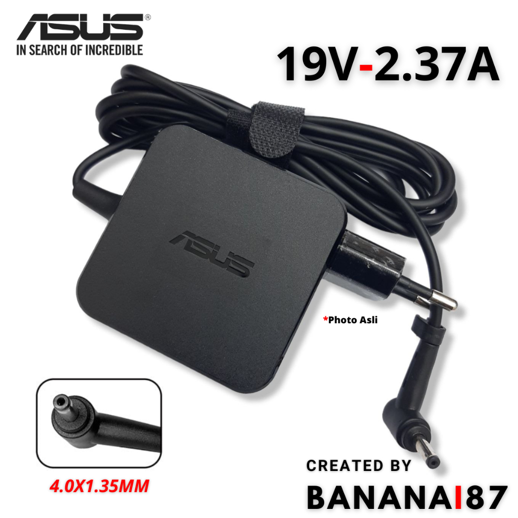 Jual Adaptor Charger Laptop Asus 19V-2.37A 4.0X1.35MM X441 X441S X441N ...