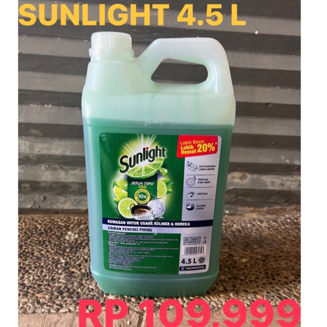 Jual Sunlight 4.5 liter sabun cuci piring | Shopee Indonesia