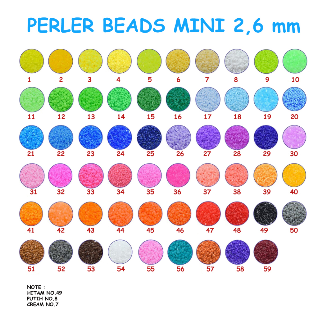 Jual Hama beads Perler Beads 600pcs per warna | Shopee Indonesia