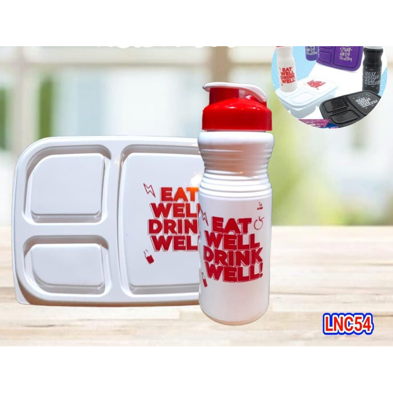 Jual Lunch Box set (tempat makan&botol minum) | Shopee Indonesia