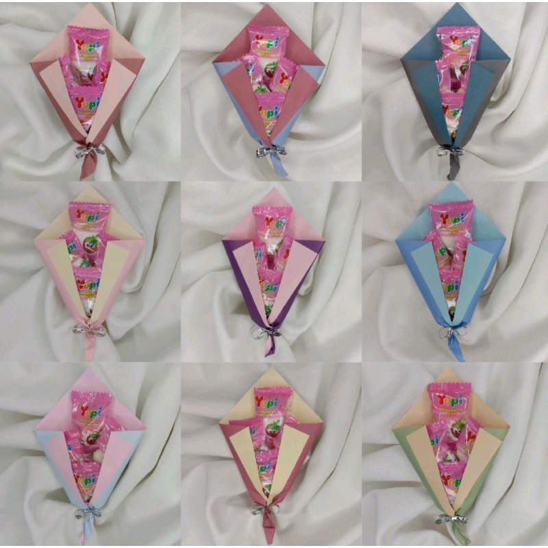 Jual [7 PCS BUKET MINI] Mini Gift Bucket Yupi // Bouquet Snack | Shopee ...