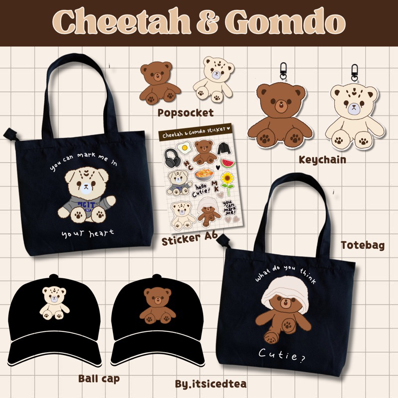 Jual TOTEBAG KANVAS KPOP CHEETAH LEE GOMDO LEE MARK HAECHAN EDITION ...