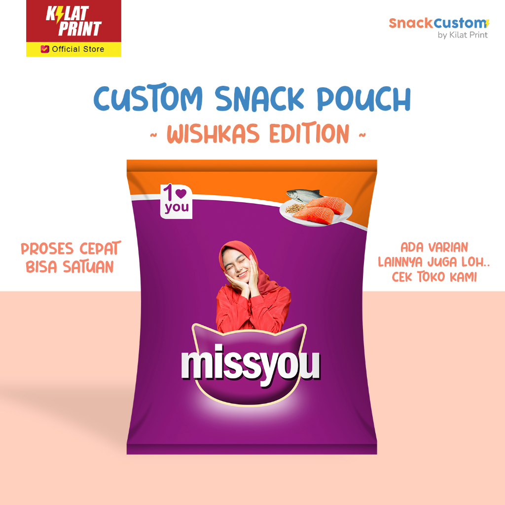 Jual Snack Custom Foto Teks Bungkus Pouch Jumbo Ala Wishkas Edition ...
