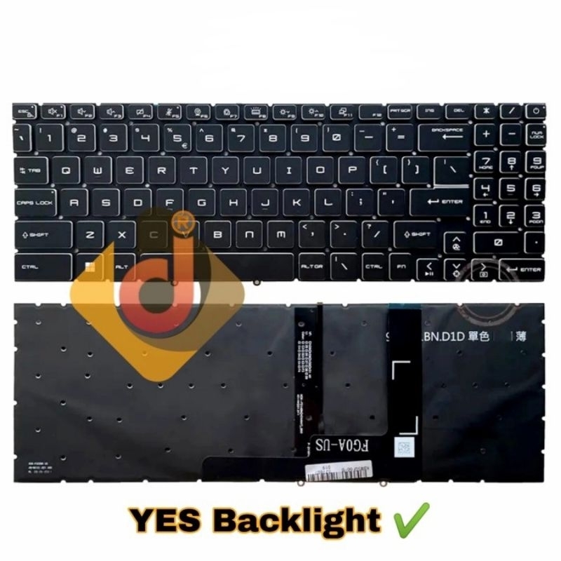Jual Keyboard MSI GF66 GF76 GL76 GL66 MS-1581 MS-1582 MS-17L1 | Shopee ...
