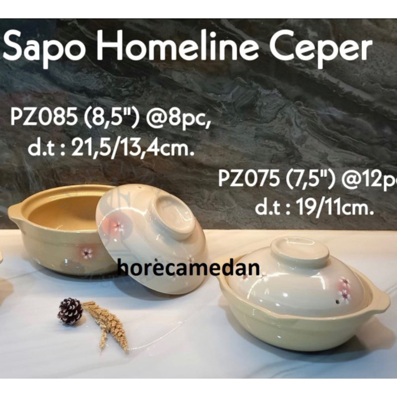 Jual Basi sapo keramik / casserole homeline mangkok sapo keramik ceper ...