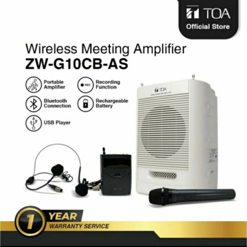 Jual speaker portable toa ZW G10CB AS original portable amplifier ...