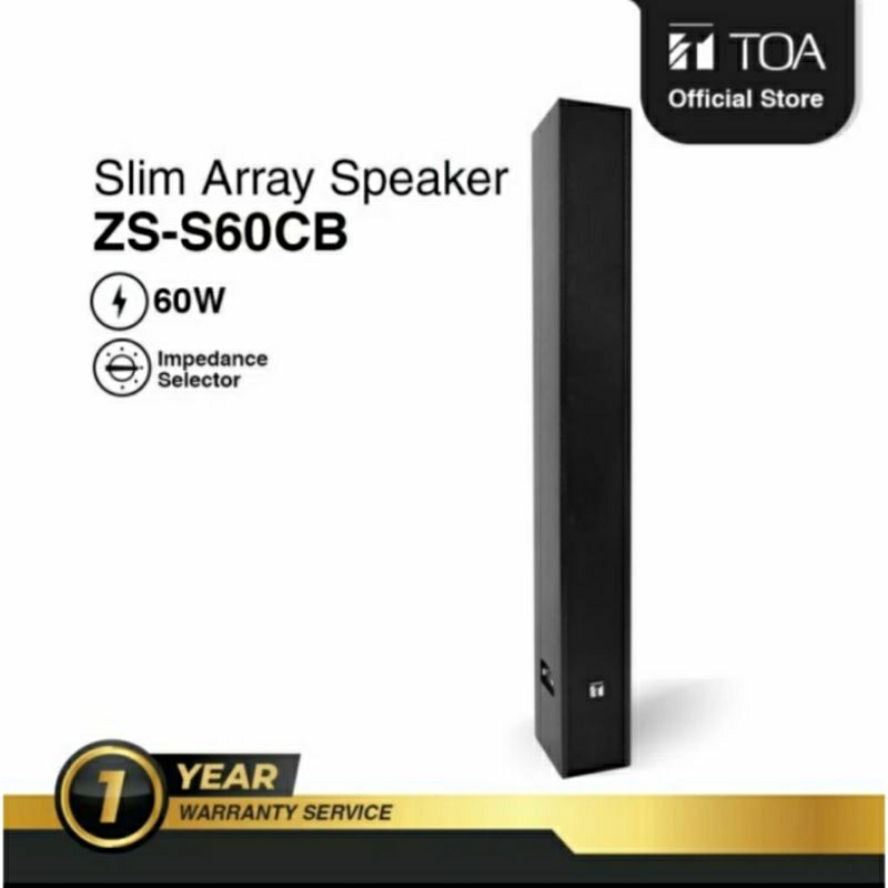 Jual speaker toa zs s60 original speaker slim array 60 watt original toa | Shopee Indonesia