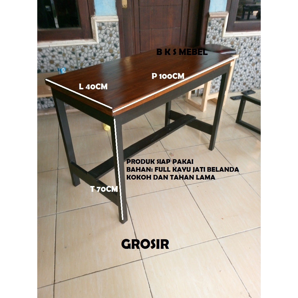 Jual Meja kayu jati belanda meja serbaguna panjang 100cm lebar 40cm ...