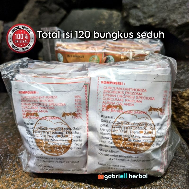 Jual jamu kertas isi 20 x 6 sachet seduh | Shopee Indonesia